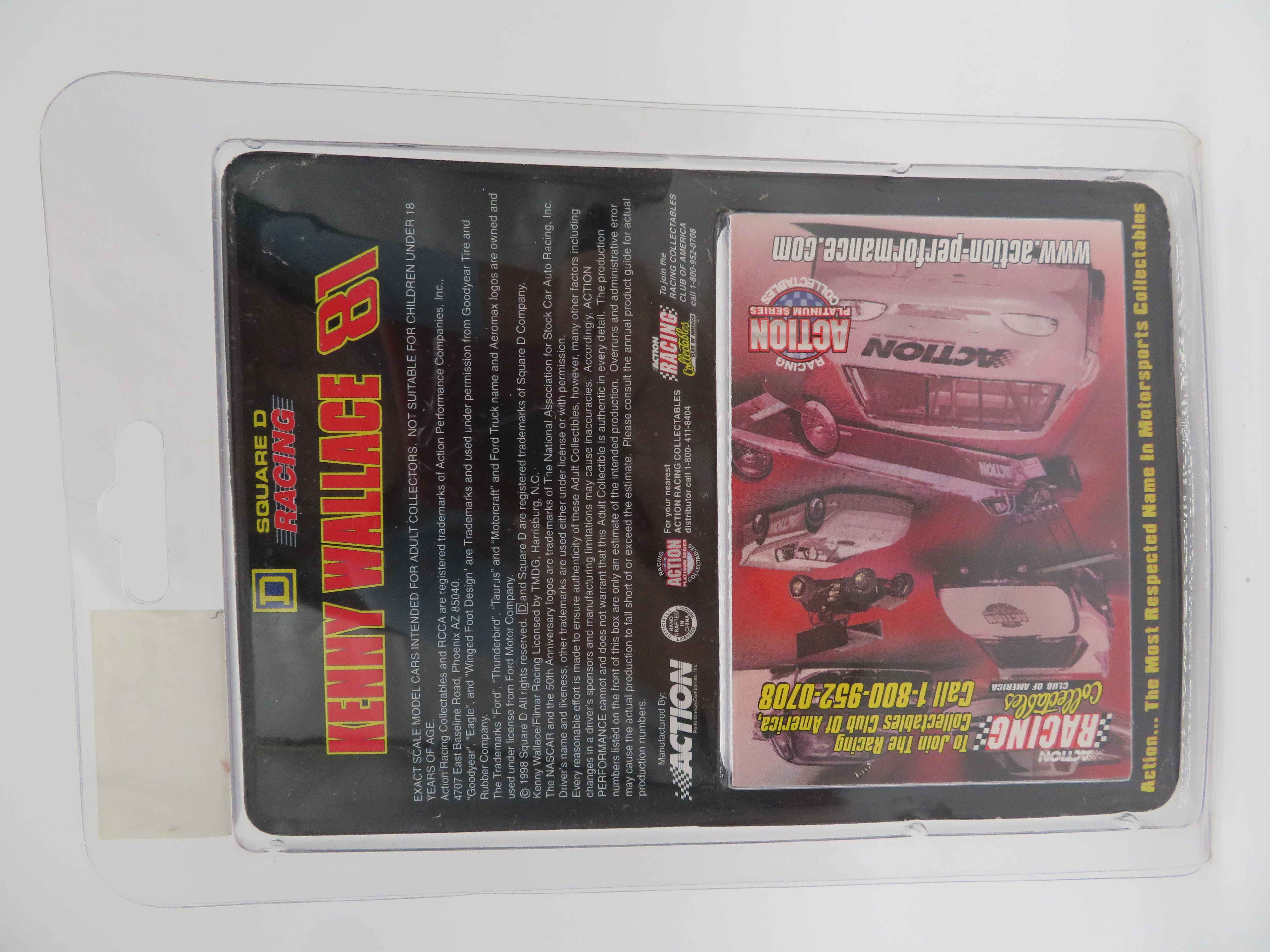 Kenny Wallace 1998 #81 Square D Lightning 1:64 Nascar Diecast