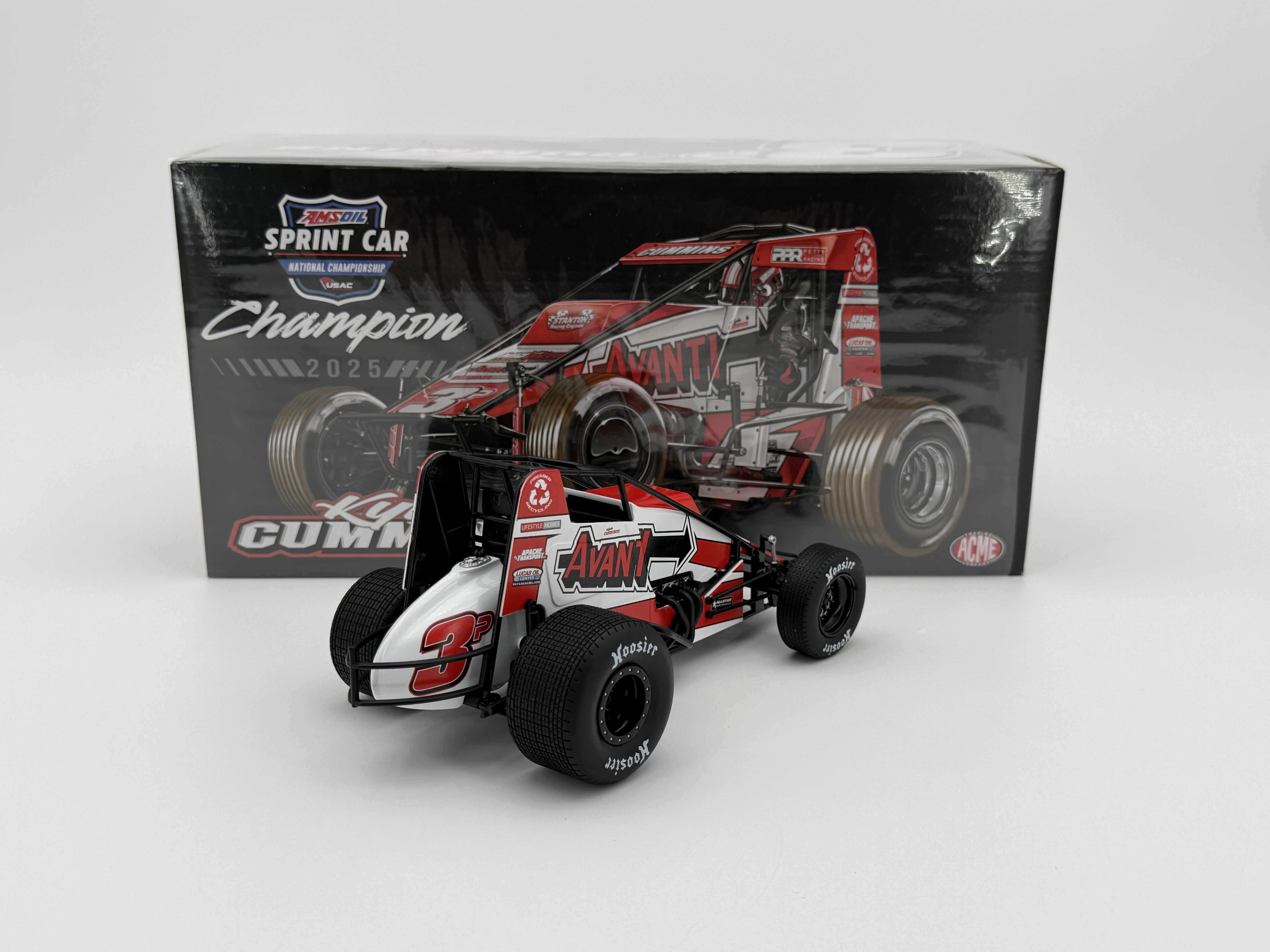 Kyle Cummins 2025 Avanti USAC Champion #3P 1:18 Sprint Car Diecast