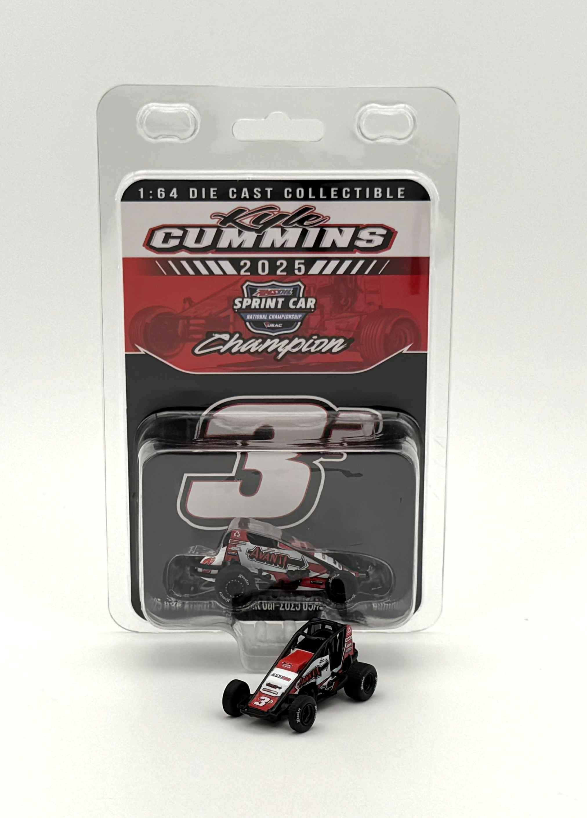 Kyle Cummins 2025 Avanti USAC Champion #3P 1:50 Sprint Car Diecast