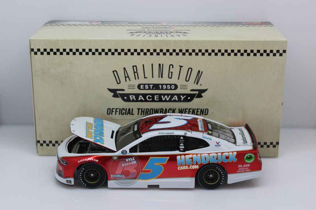 Kyle Larson 2021 Hendrickcars.com Darlington Throwback 1:24 Liquid ...