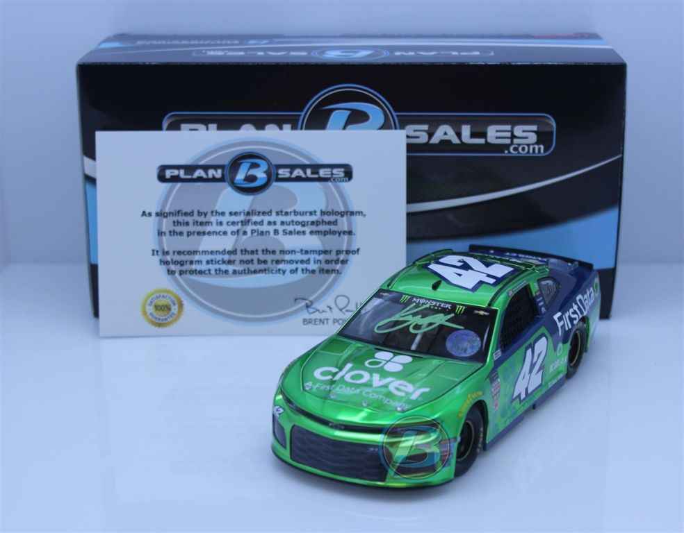 Kyle Larson Autographed w/ Paint Pen 2018 Clover / First Data 1:24 ...