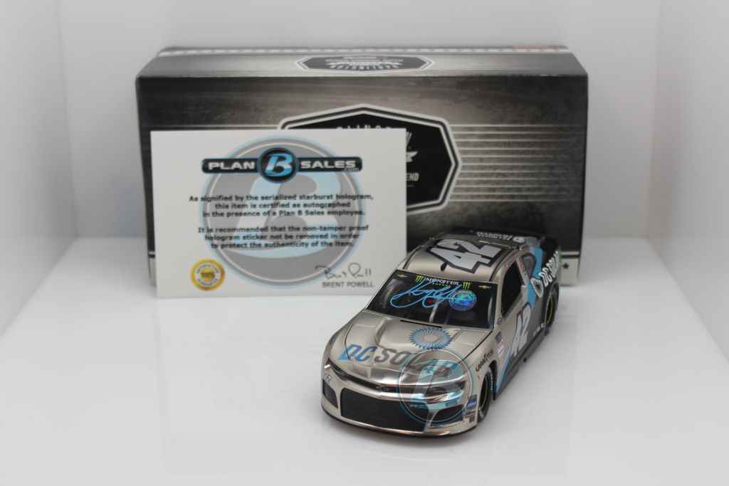 Kyle Larson Autographed w/ Paint Pen 2018 DC Solar Darlington Throwback ...