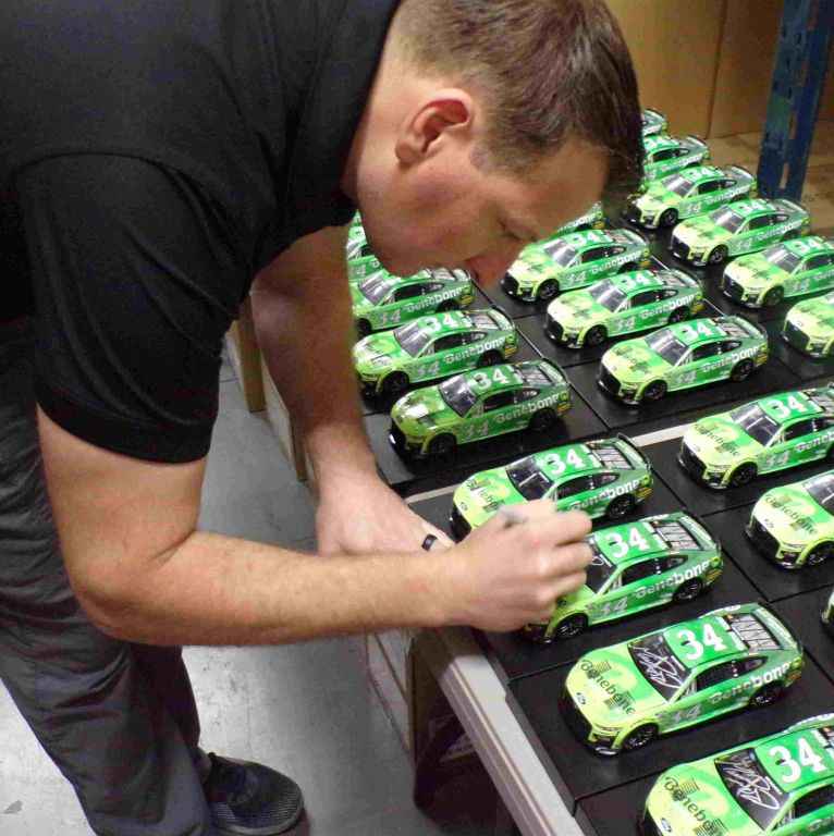 Michael McDowell Autographed 2023 Benebone 1:24 Nascar Diecast