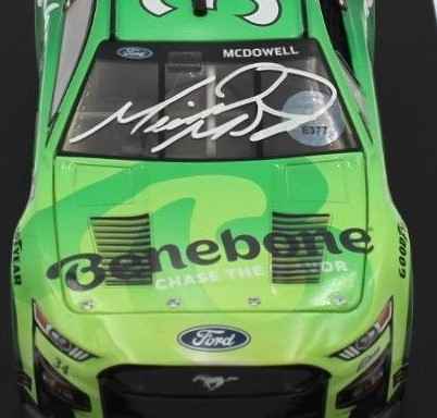 Michael McDowell Autographed 2023 Benebone 1:24 Nascar Diecast