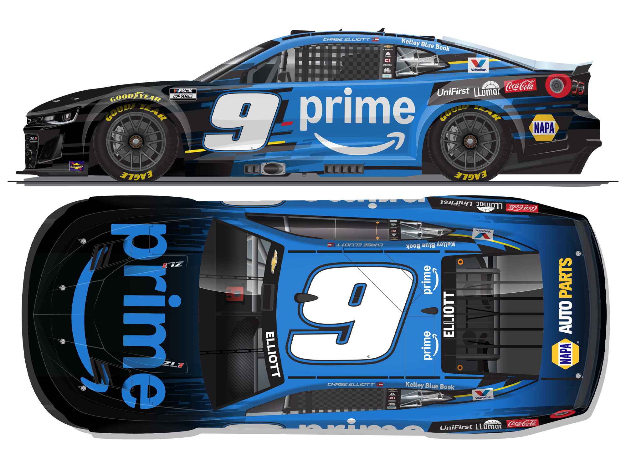 Chase Elliott 2026 Amazon Prime 1:64 Nascar Diecast