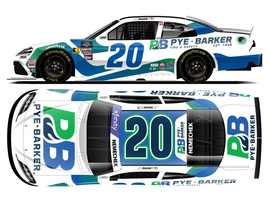 John Hunter Nemechek 2024 Py Barker 1:24 Color Chrome Nascar Diecast