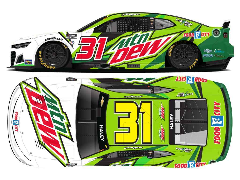 [Kaulig Racing] AJ Allmendinger’s Mountain Dew / Cheetos scheme for ...
