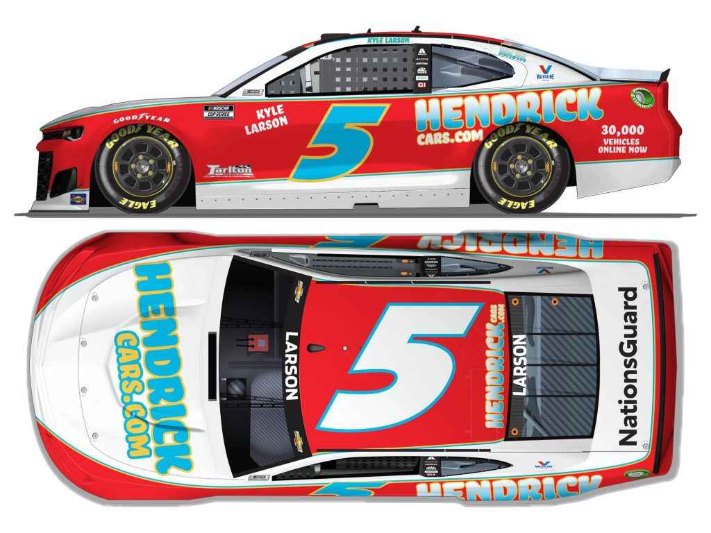 Kyle Larson 2021 HendrickCars.com Darlington Throwback 1:64 Nascar Diecast
