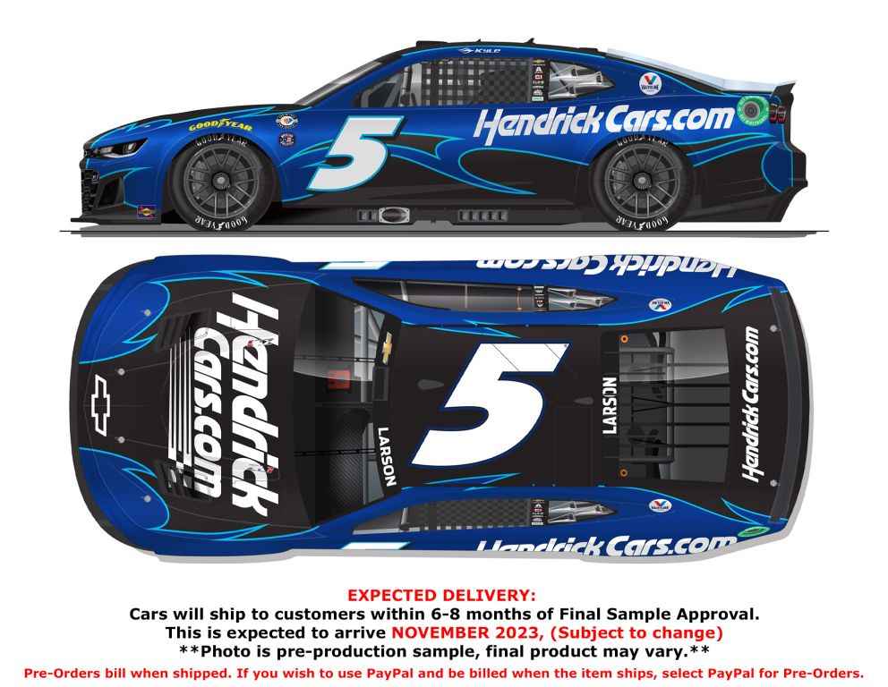 Kyle Larson 2023 HendrickCars.com Darlington Throwback 1:24 Color ...
