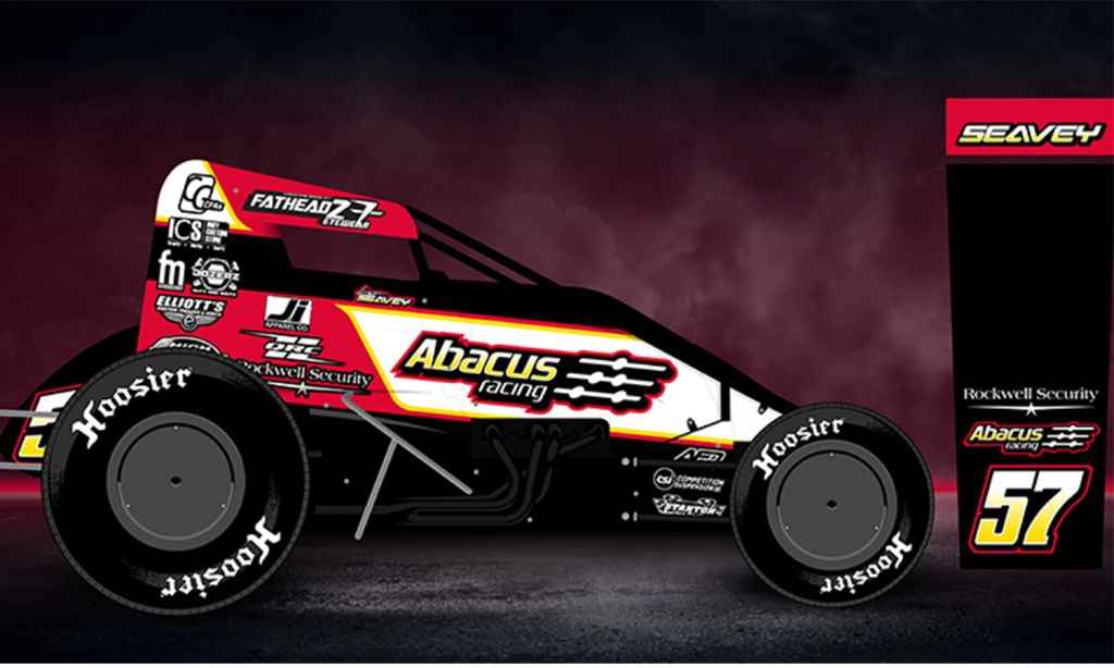 Logan Seavey 2024 Abacus Racing USAC #57 1:50 Sprint Car Diecast