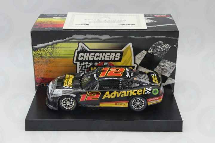 Ryan Blaney Autographed 2022 Advance Auto Parts Daytona 8/28 Checkers ...