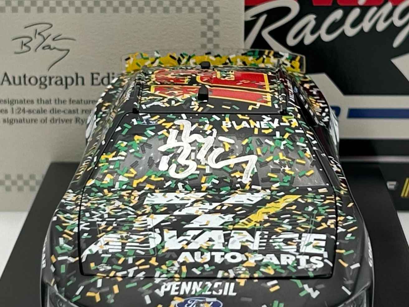 Ryan Blaney Autographed 2024 Advance Auto / Inaugural Iowa Speedway 6/ ...