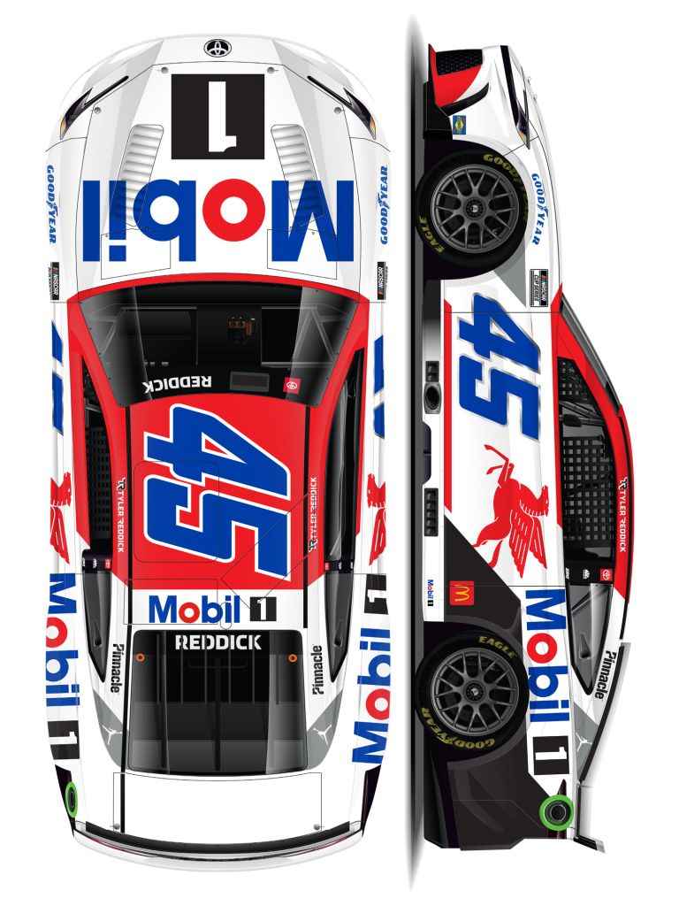 Tyler Reddick 2025 Mobil 1 1:24 Color Chrome Nascar Diecast