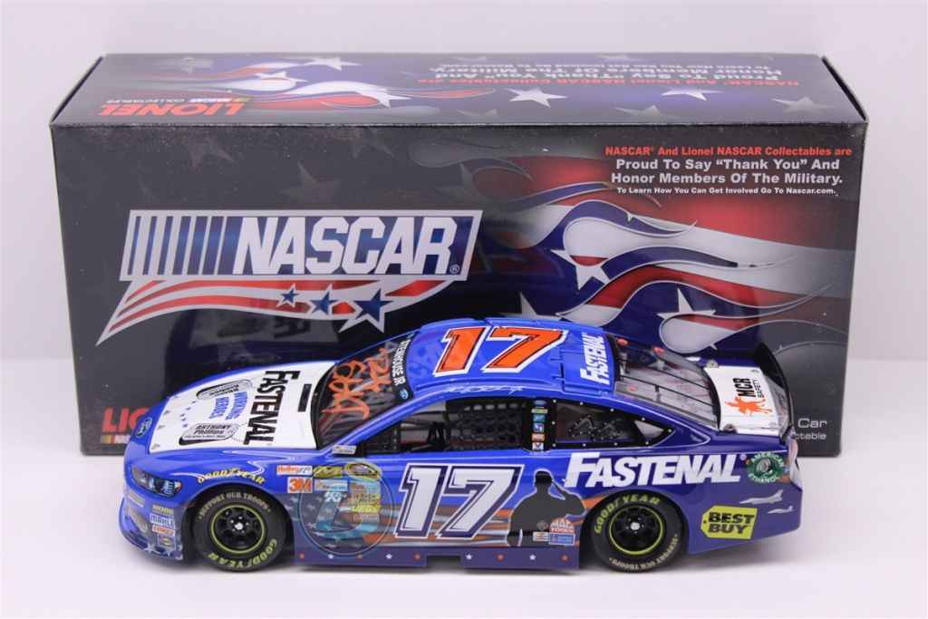 Ricky Stenhouse Autographed w/ Orange Paint Pen 2013 American Salute 1: ...