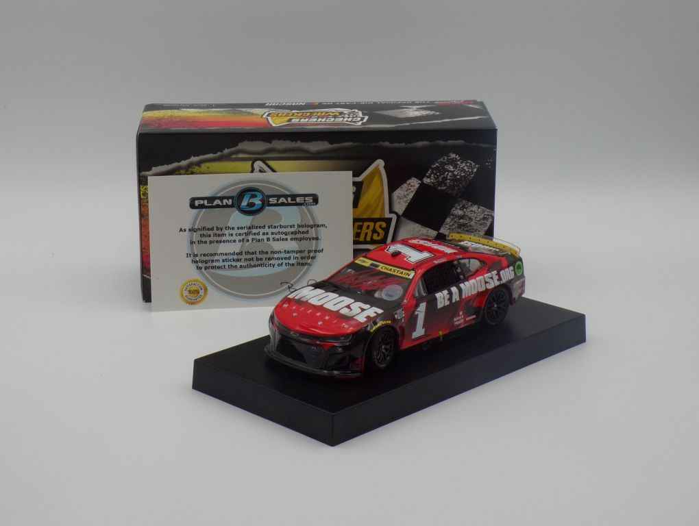 Ross Chastain Autographed w/ Red Paint Pen 2022 Moose Fraternity ...