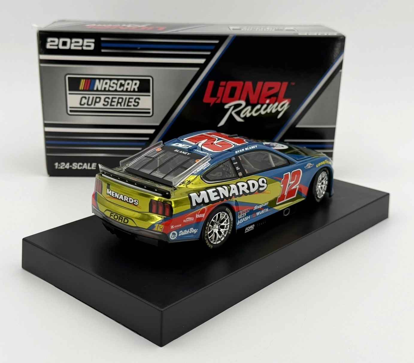 Ryan Blaney 2025 Menards Dutch Boy Throwback 1:24 Color Chrome Nascar ...
