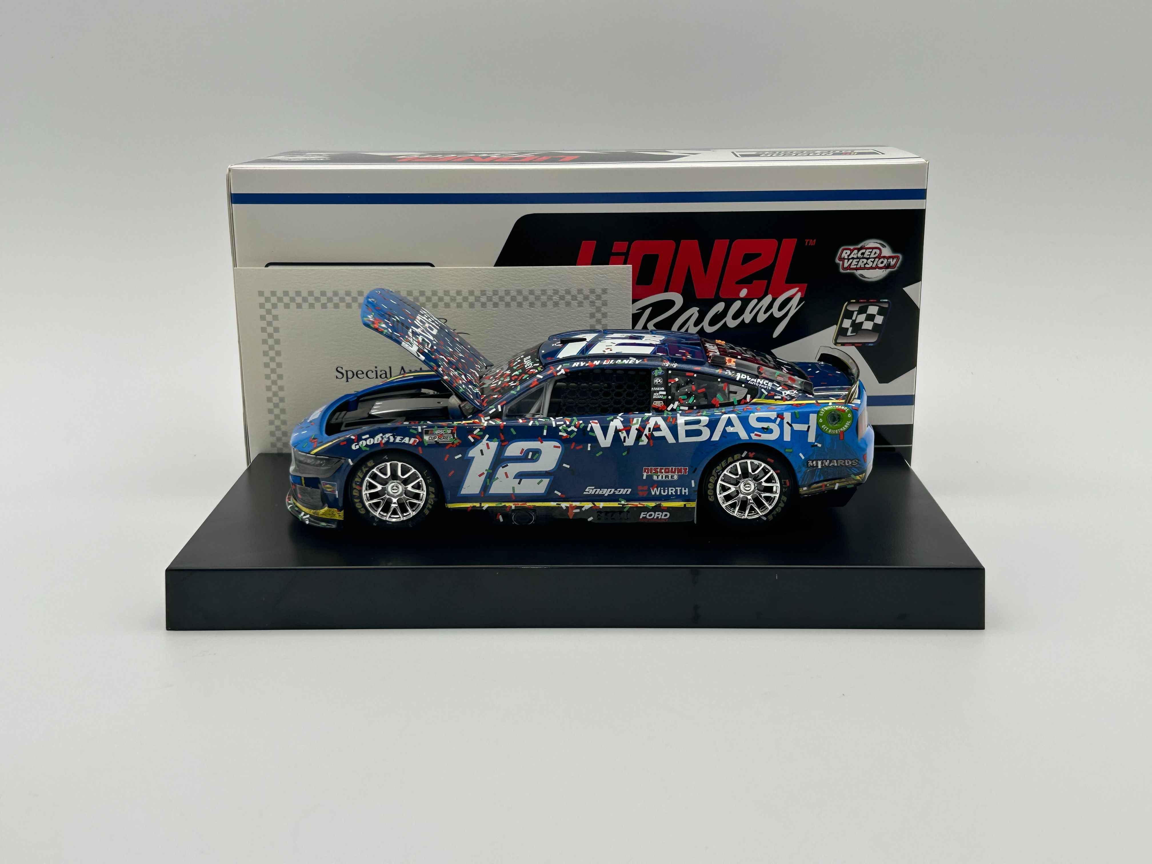 Ryan Blaney Autographed 2024 Wabash Pocono 7/14 Race Win 1:24 Nascar ...