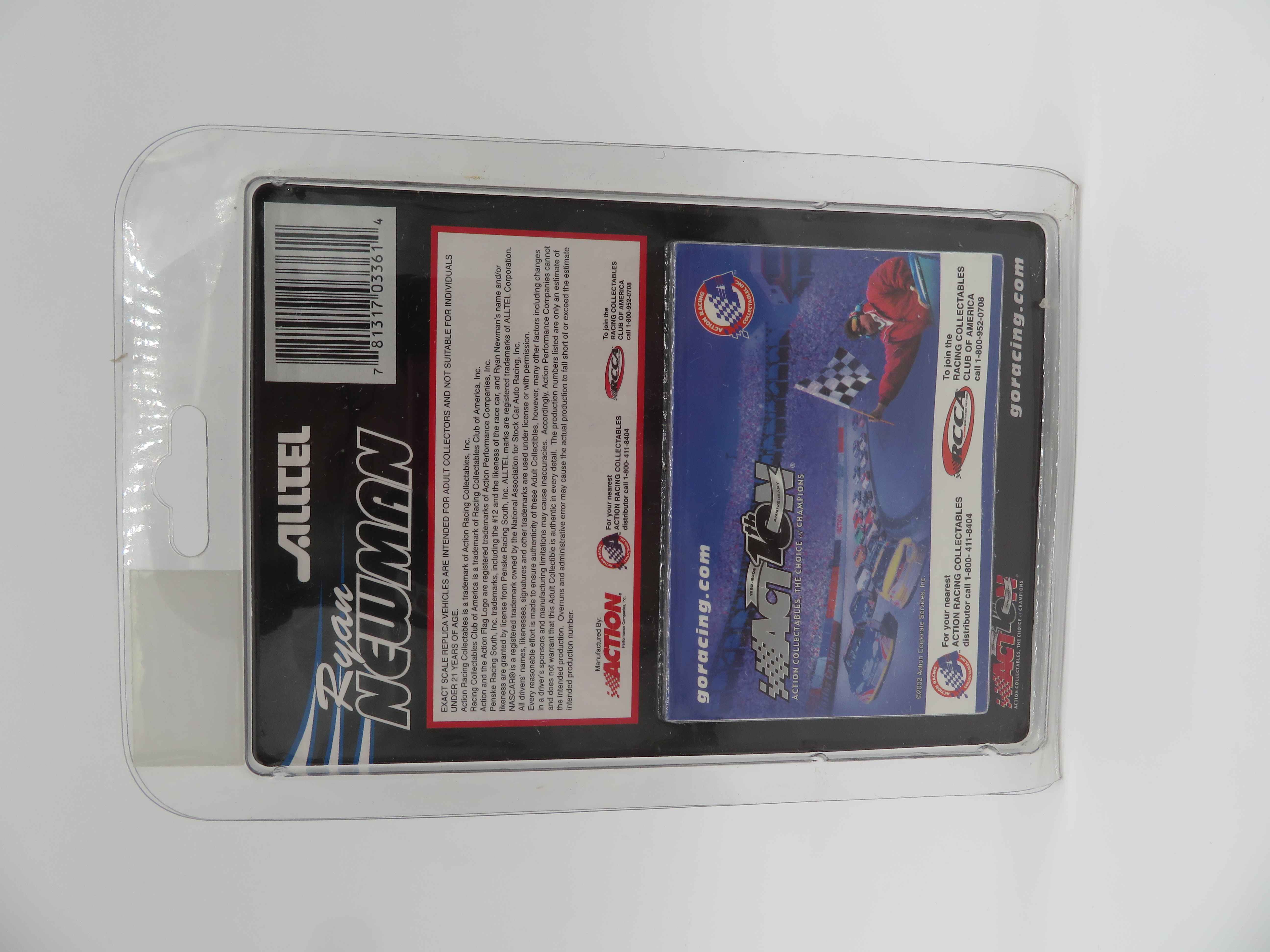 Ryan Newman 2002 #12 Alltel 1:64 Total Concept HO Rookie Year Nascar ...