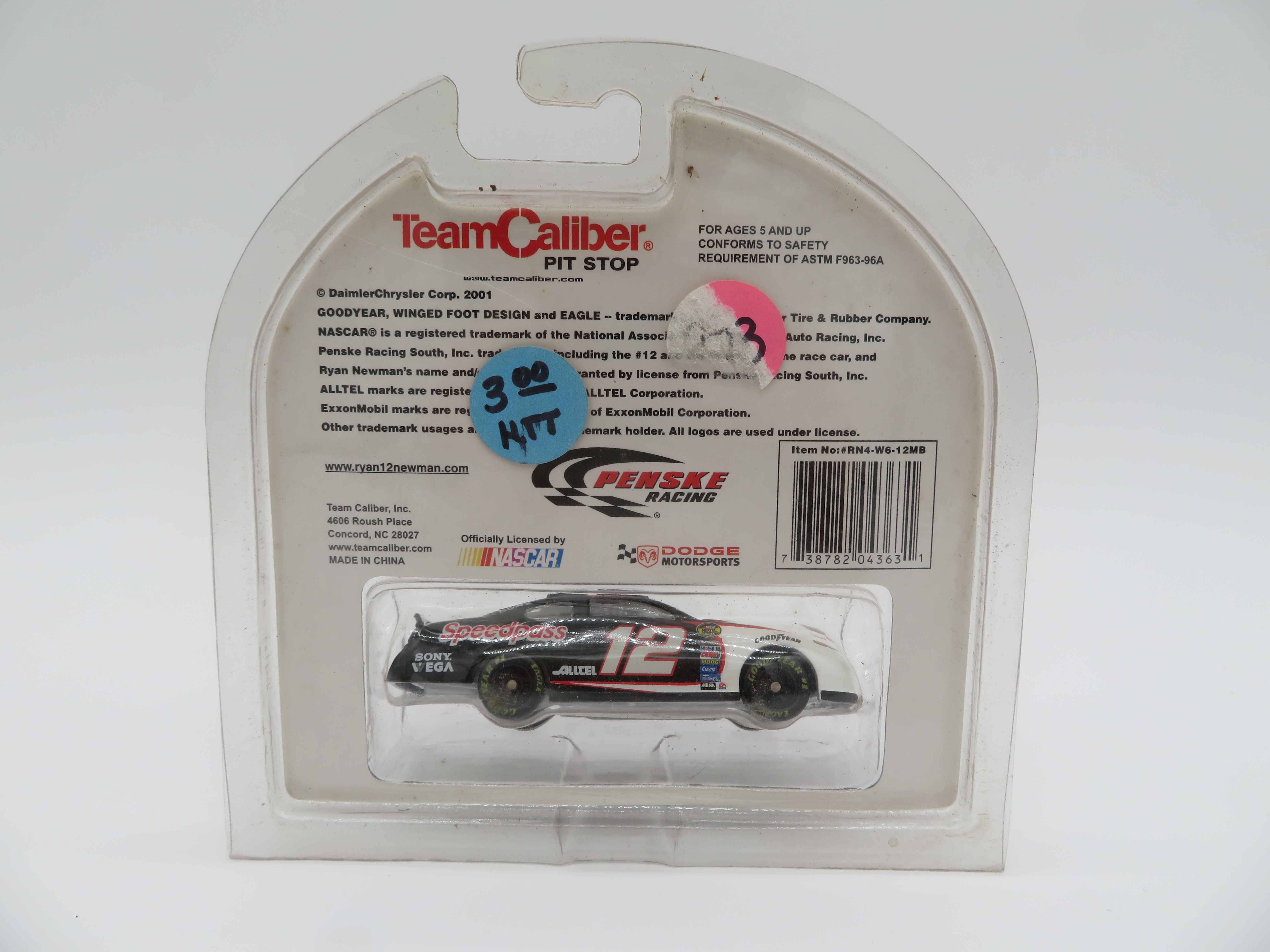Ryan Newman 2004 #12 Mobil 1 1:64 Team Caliber Pit Stop Nascar Diecast