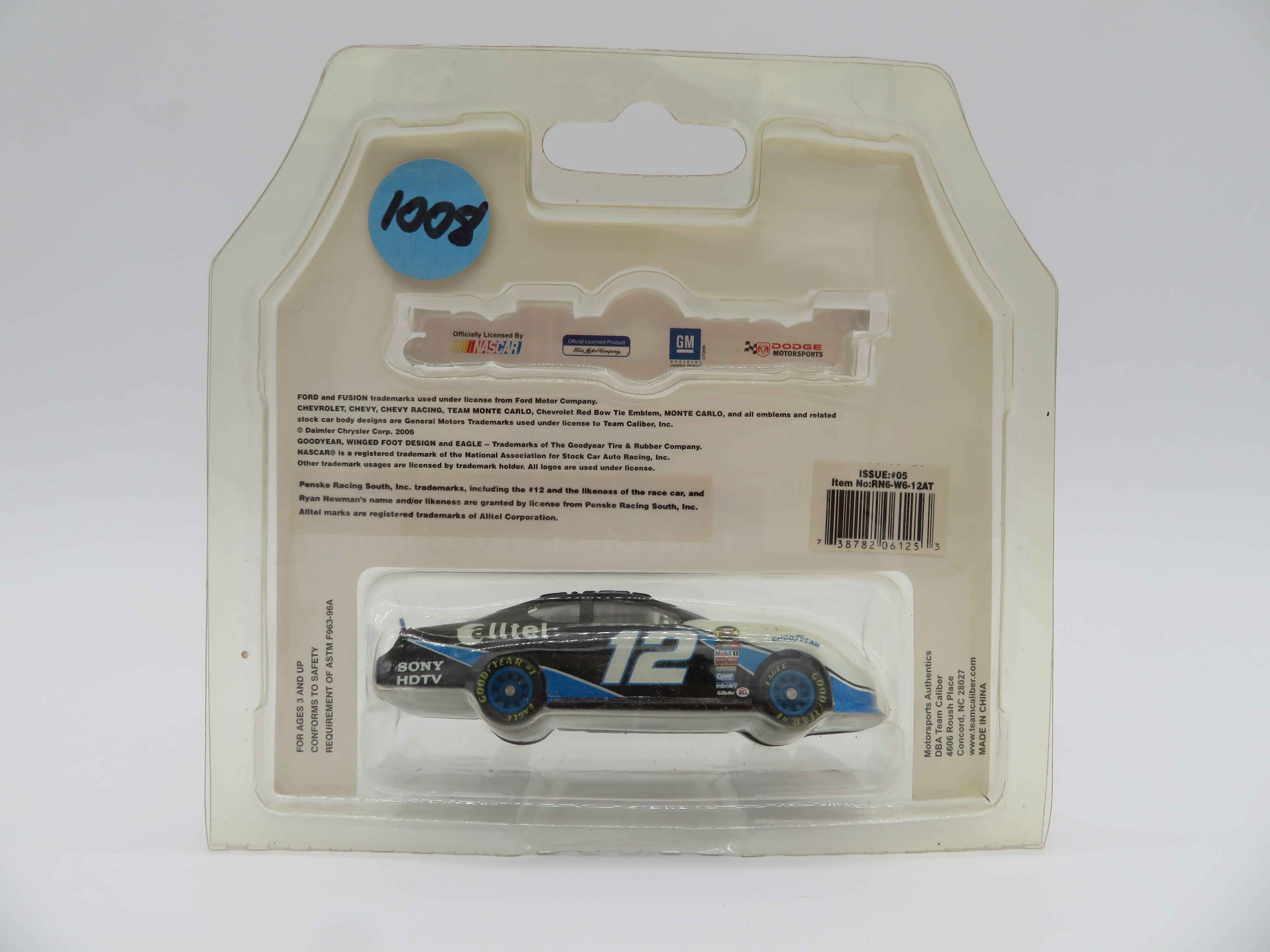 Ryan Newman 2006 #12 Alltel 1:64 Team Caliber Pit Stop Nascar Diecast