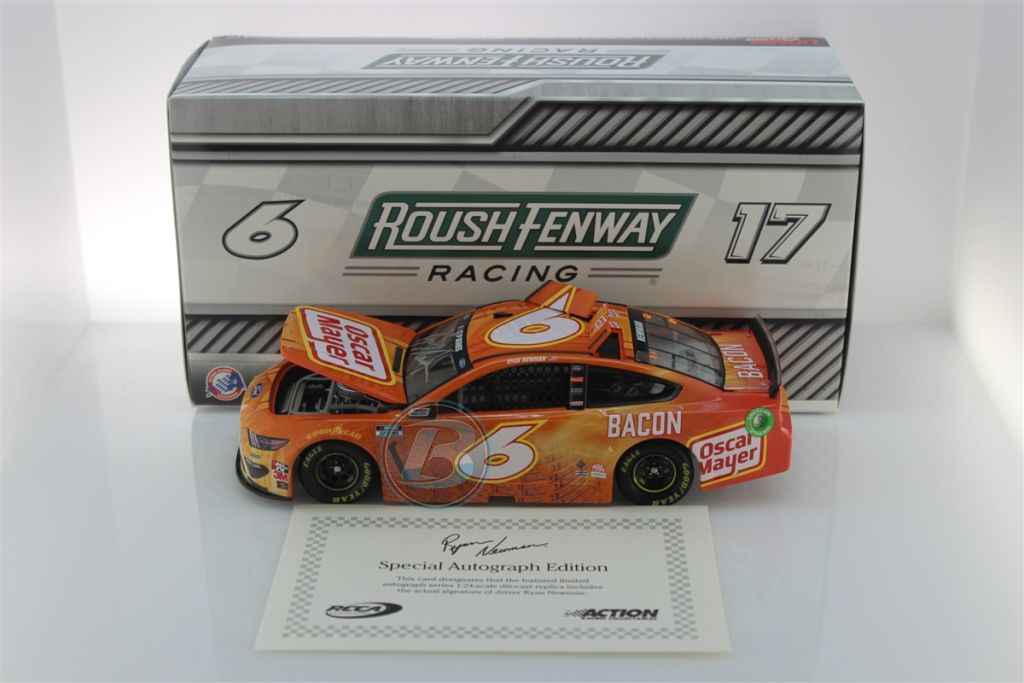 Ryan Newman Autographed 2020 Oscar Mayer Bacon 1:24 Nascar Diecast
