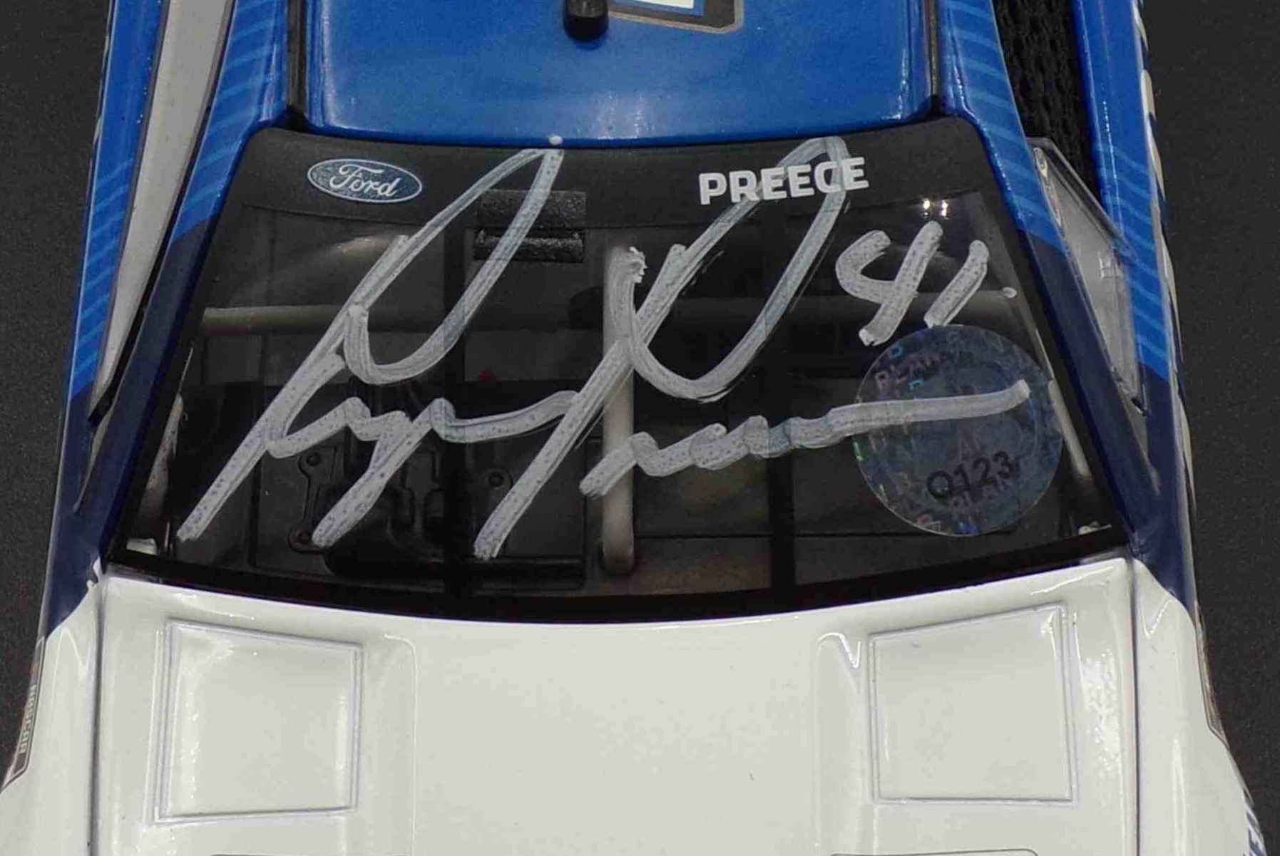 Ryan Preece Autographed 2023 United Rentals 1:24 Nascar Diecast