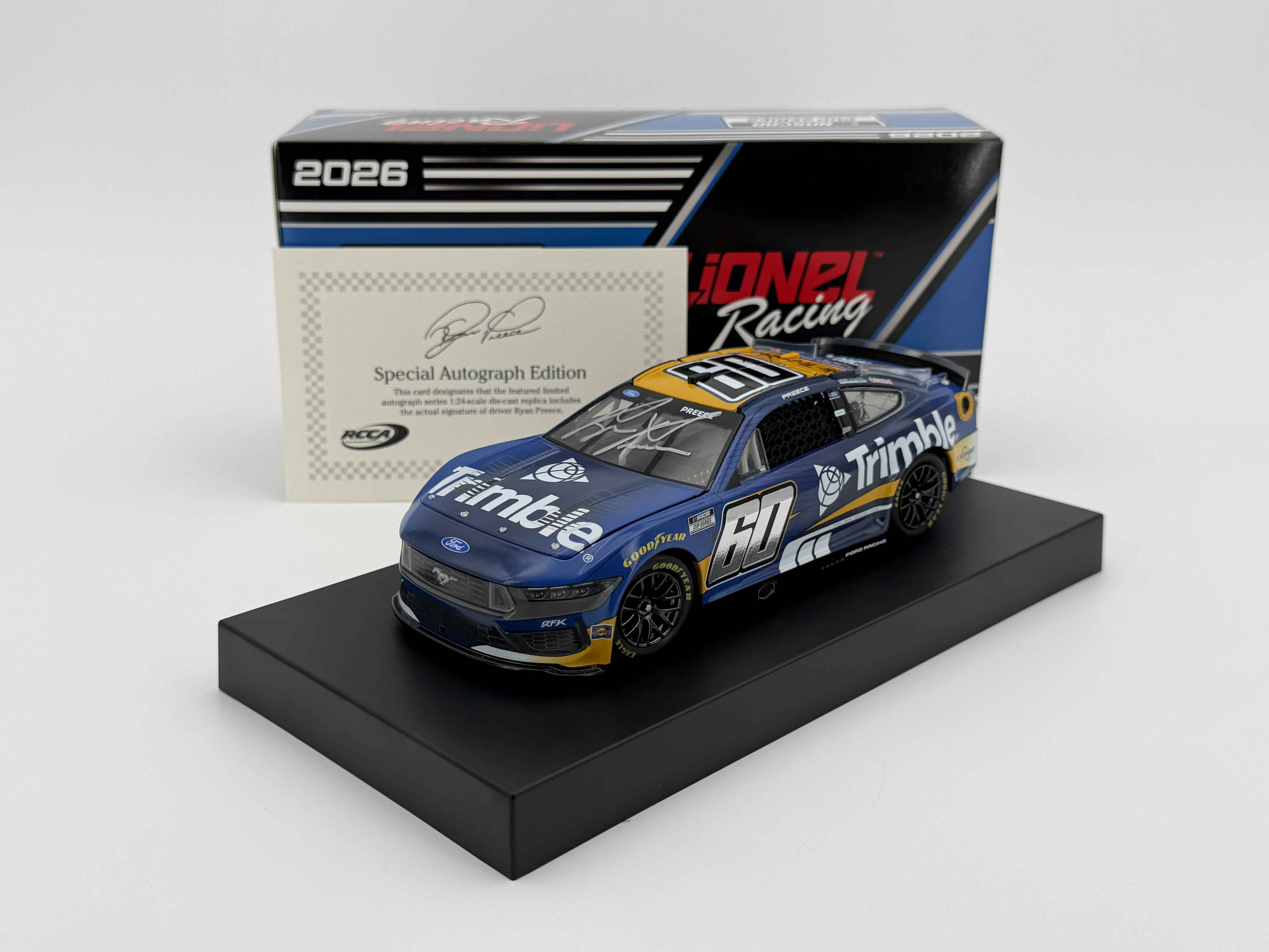 Ryan Preece Autograhed 2026 Trimble 1:24 Nascar Diecast