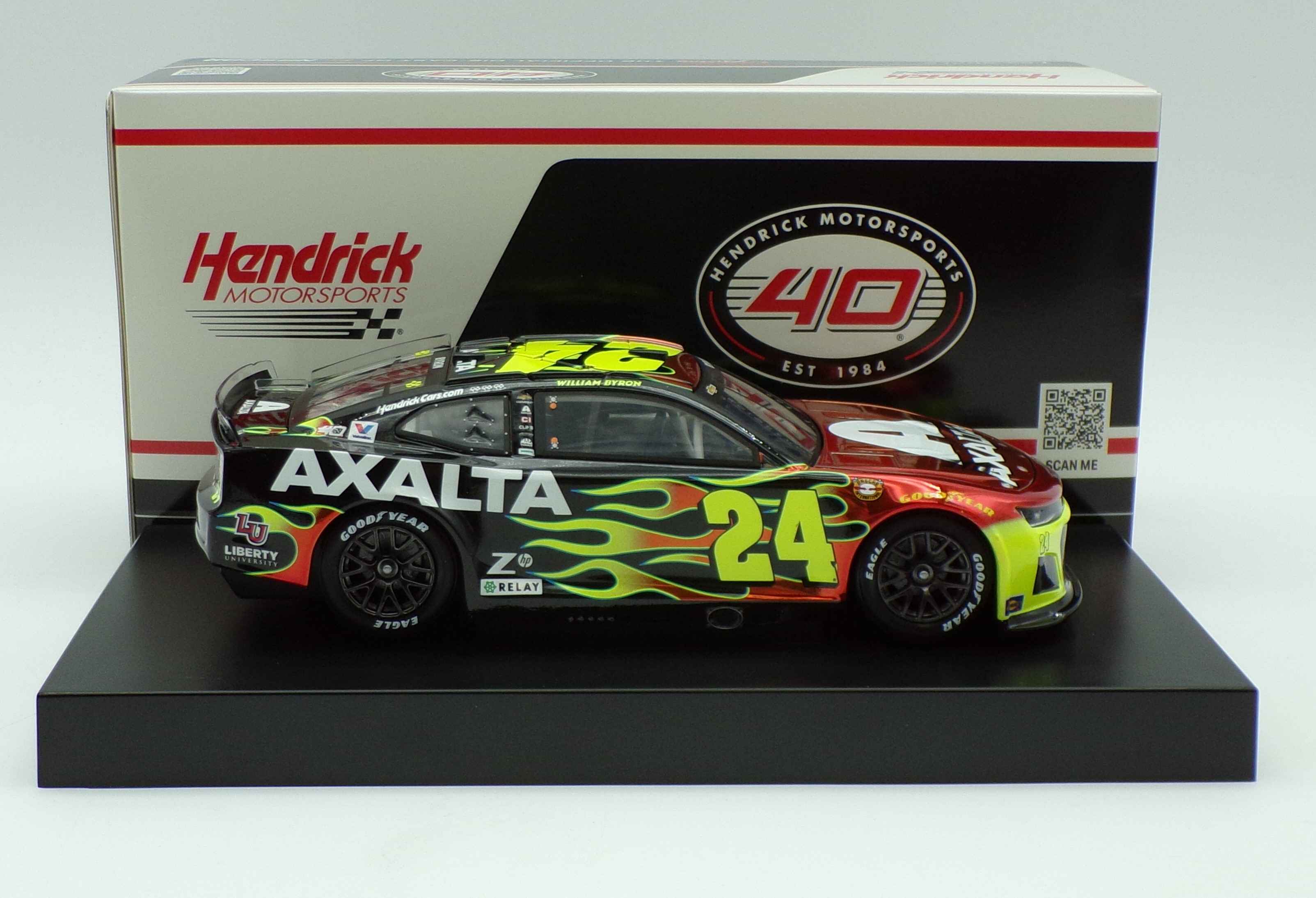 William Byron 2024 Axalta Throwback 1:24 Color Chrome Nascar Diecast