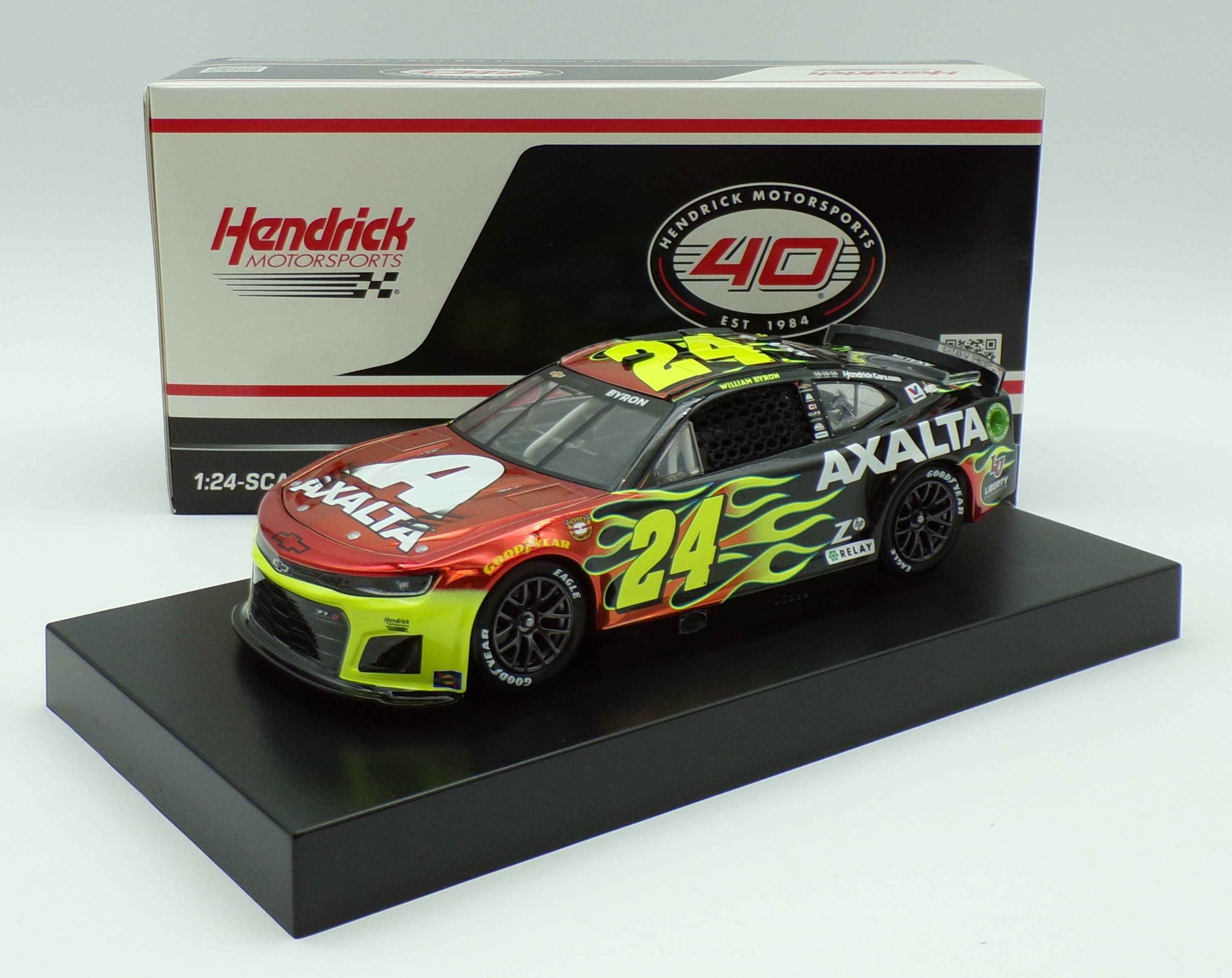 William Byron 2024 Axalta Throwback 1:24 Color Chrome Nascar Diecast