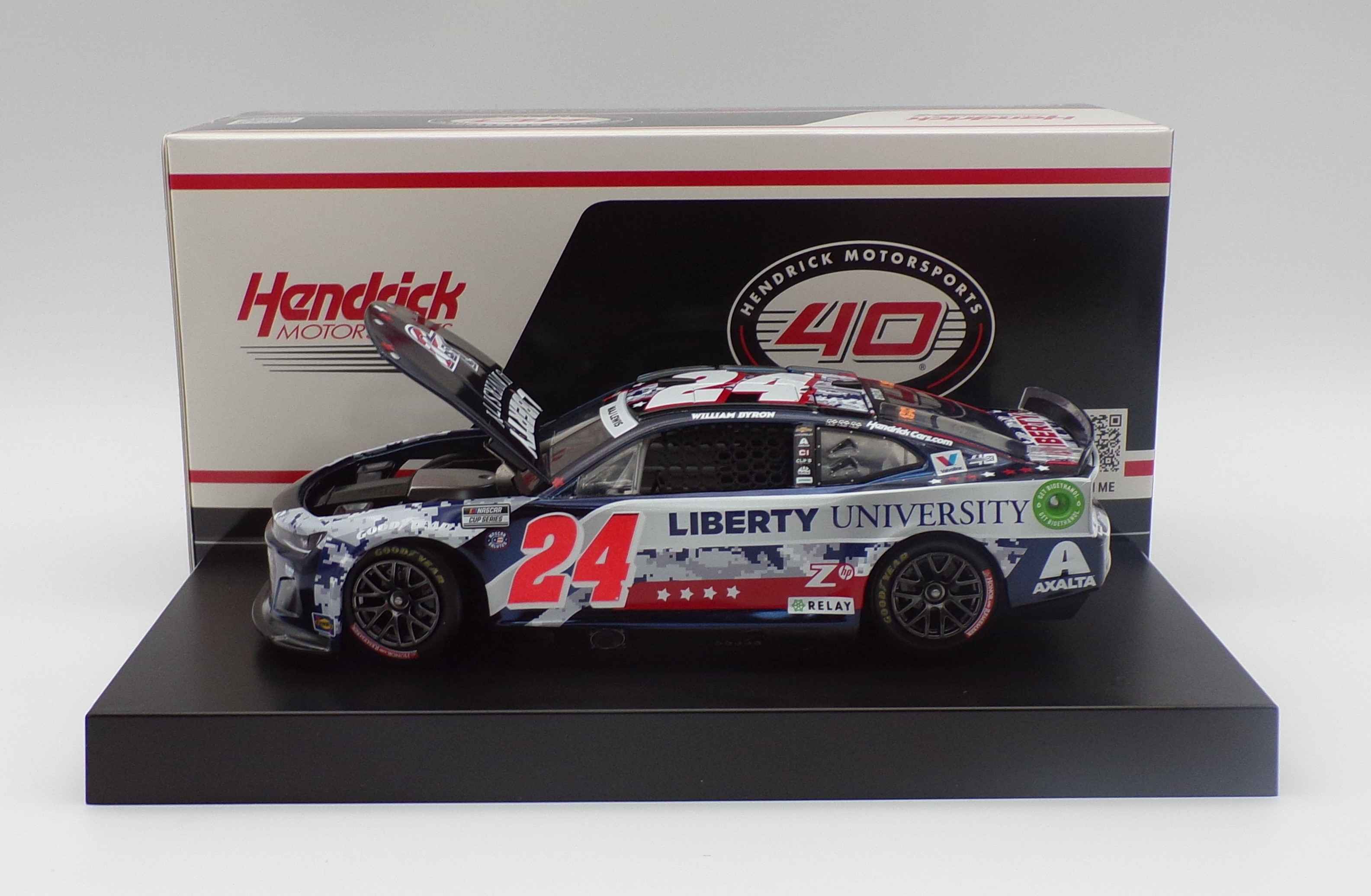 William Byron 2024 Liberty University Patriotic 1:24 Color Chrome ...