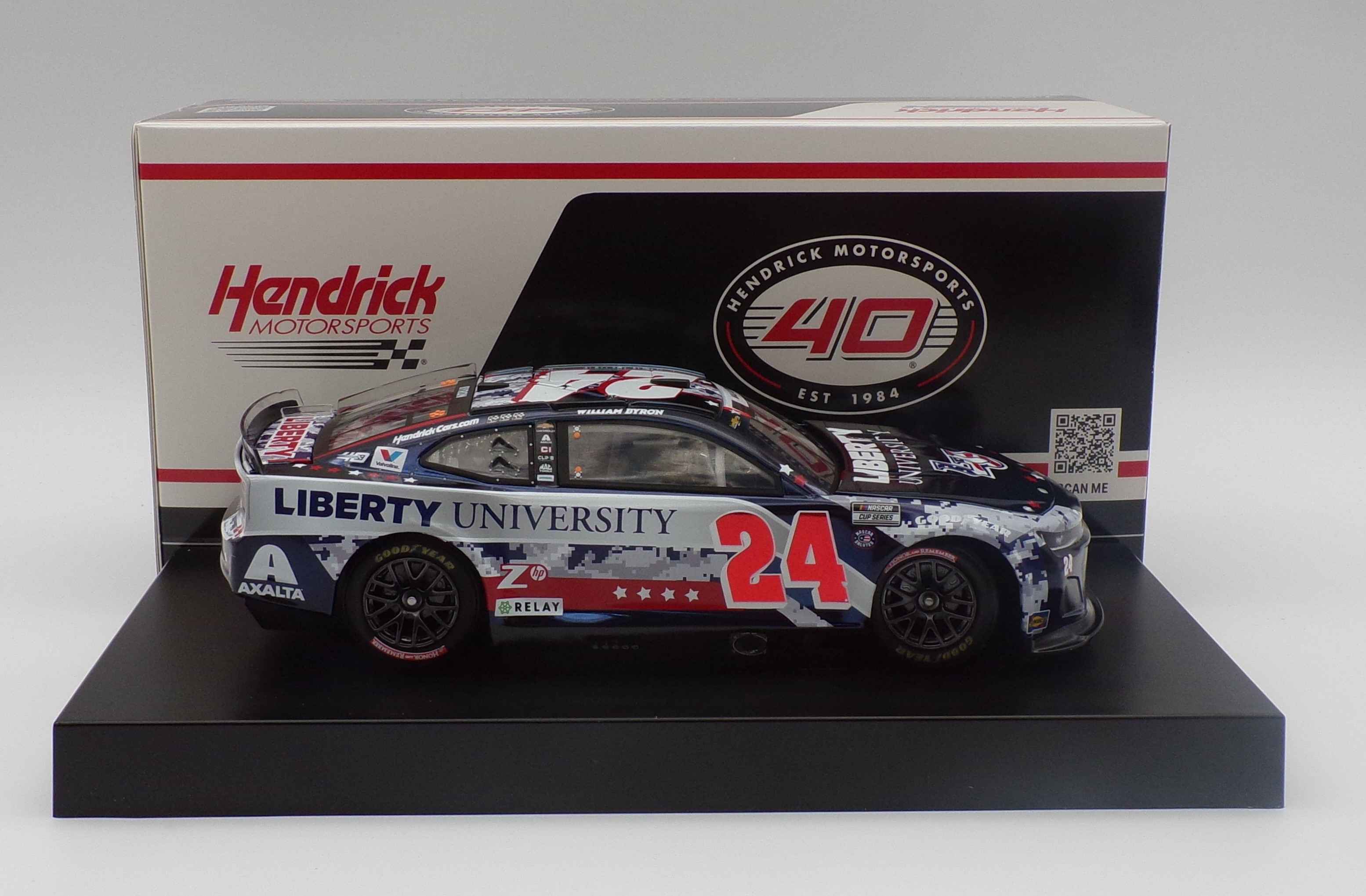 William Byron 2024 Liberty University Patriotic 1:24 Color Chrome ...
