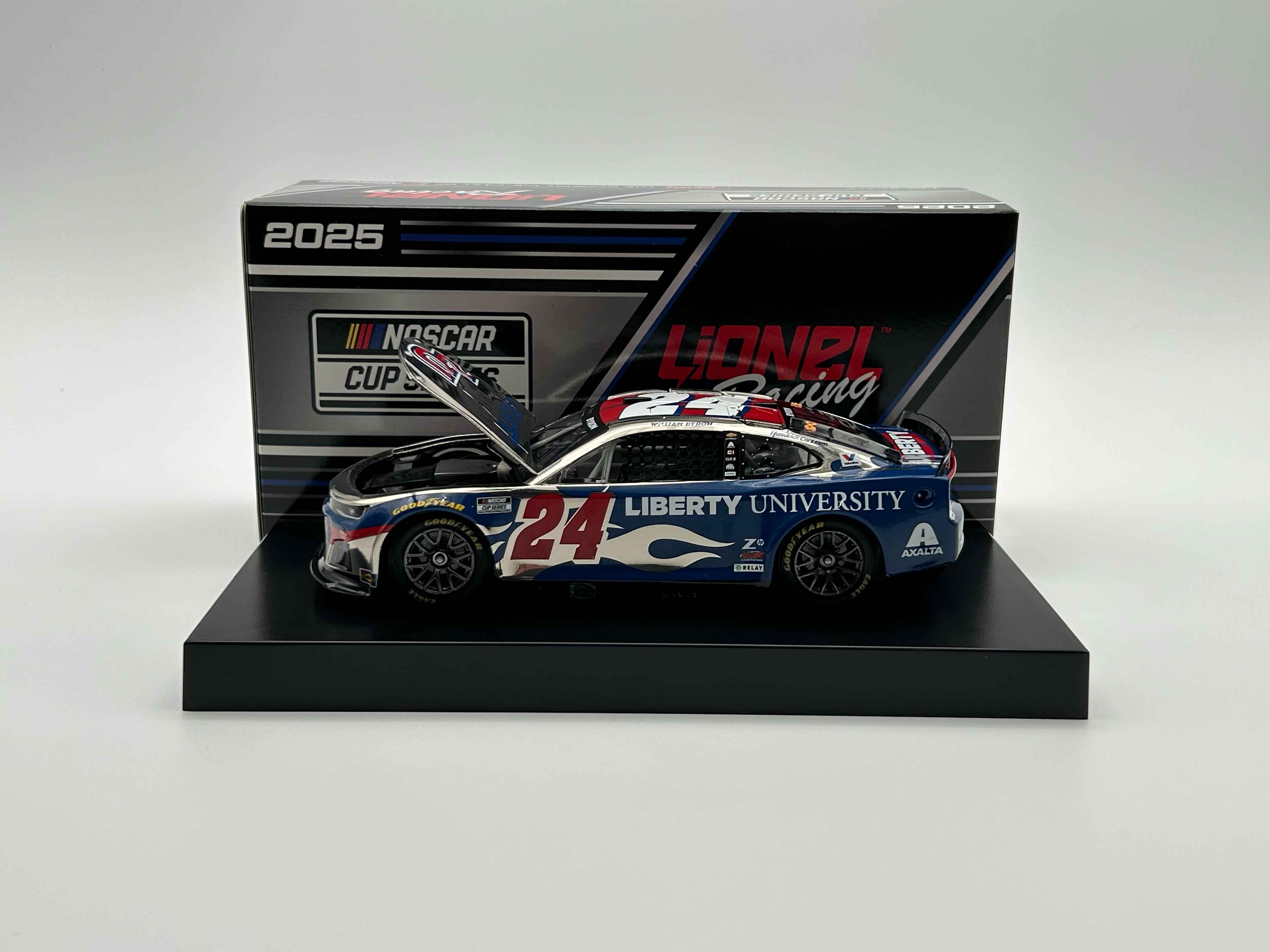 William Byron 2025 Liberty University 1:24 Color Chrome Nascar Diecast
