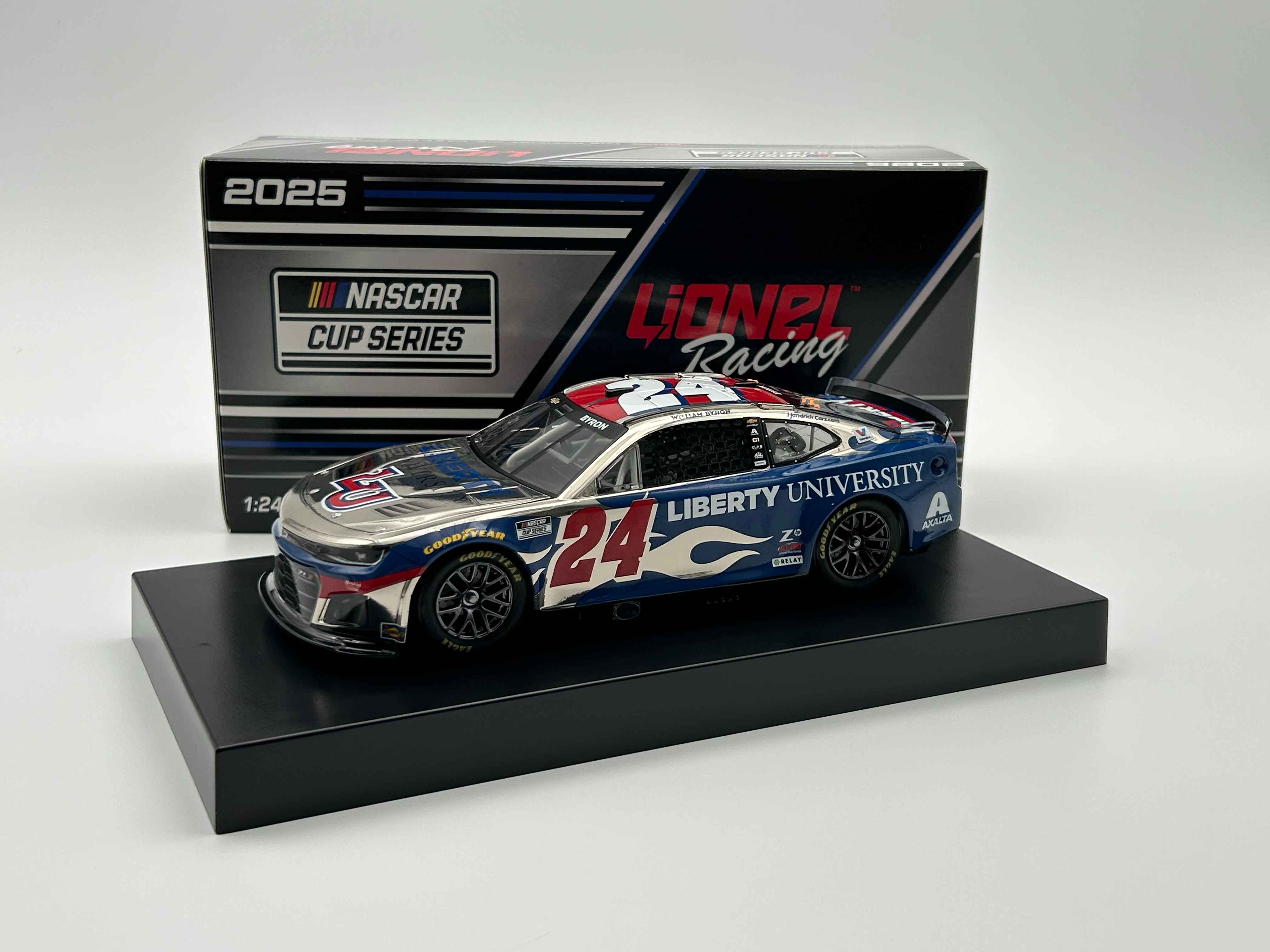 William Byron 2025 Liberty University 1:24 Color Chrome Nascar Diecast